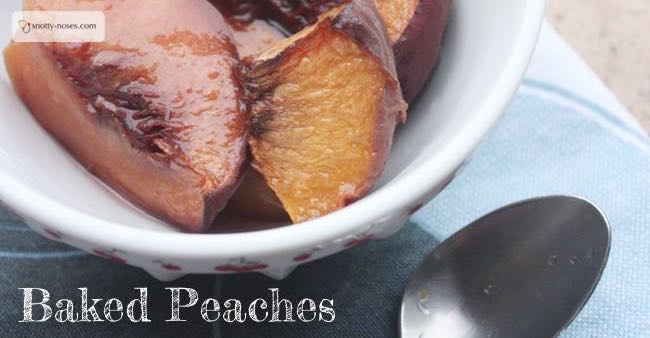 Easy and Healthy Baked Peaches